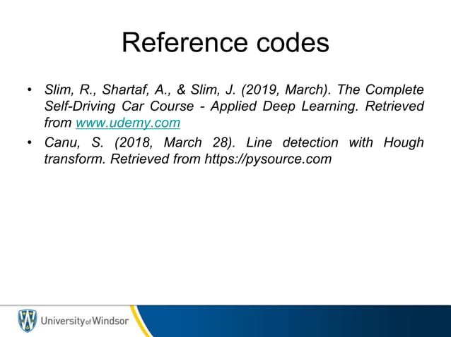 Lane detection by use of canny edge | PPT