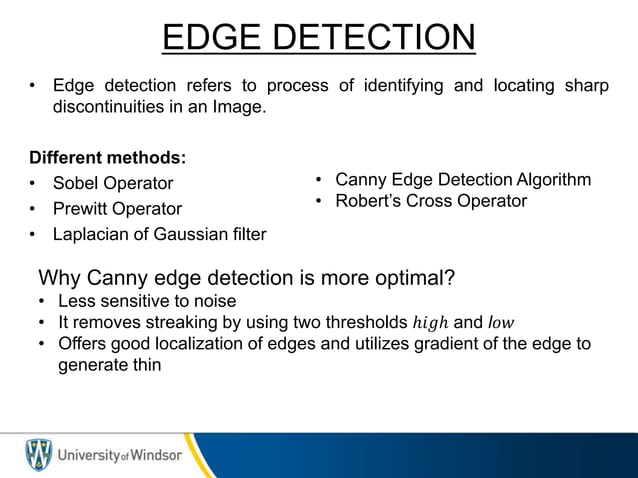 Lane detection by use of canny edge | PPT