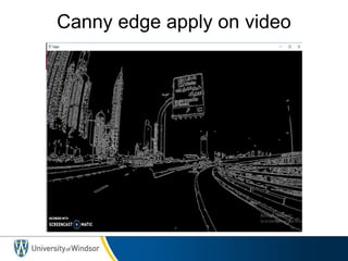 Lane detection by use of canny edge | PPT