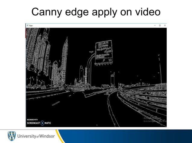 Lane detection by use of canny edge | PPT