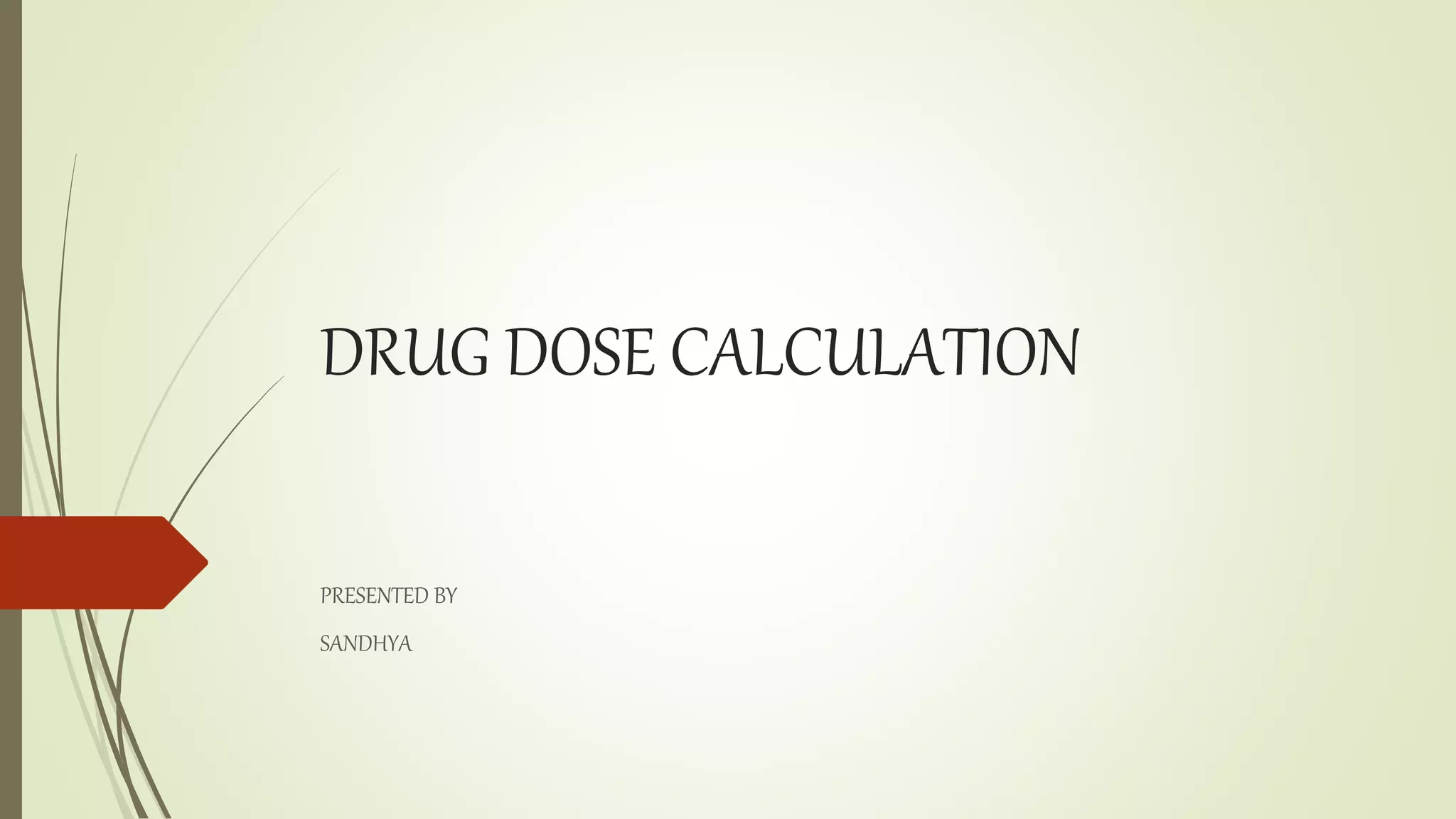 self drug calculation.pptx