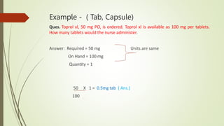 self drug calculation.pptx