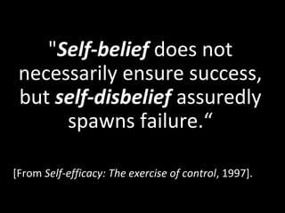 Self efficacy 2014 | PPT