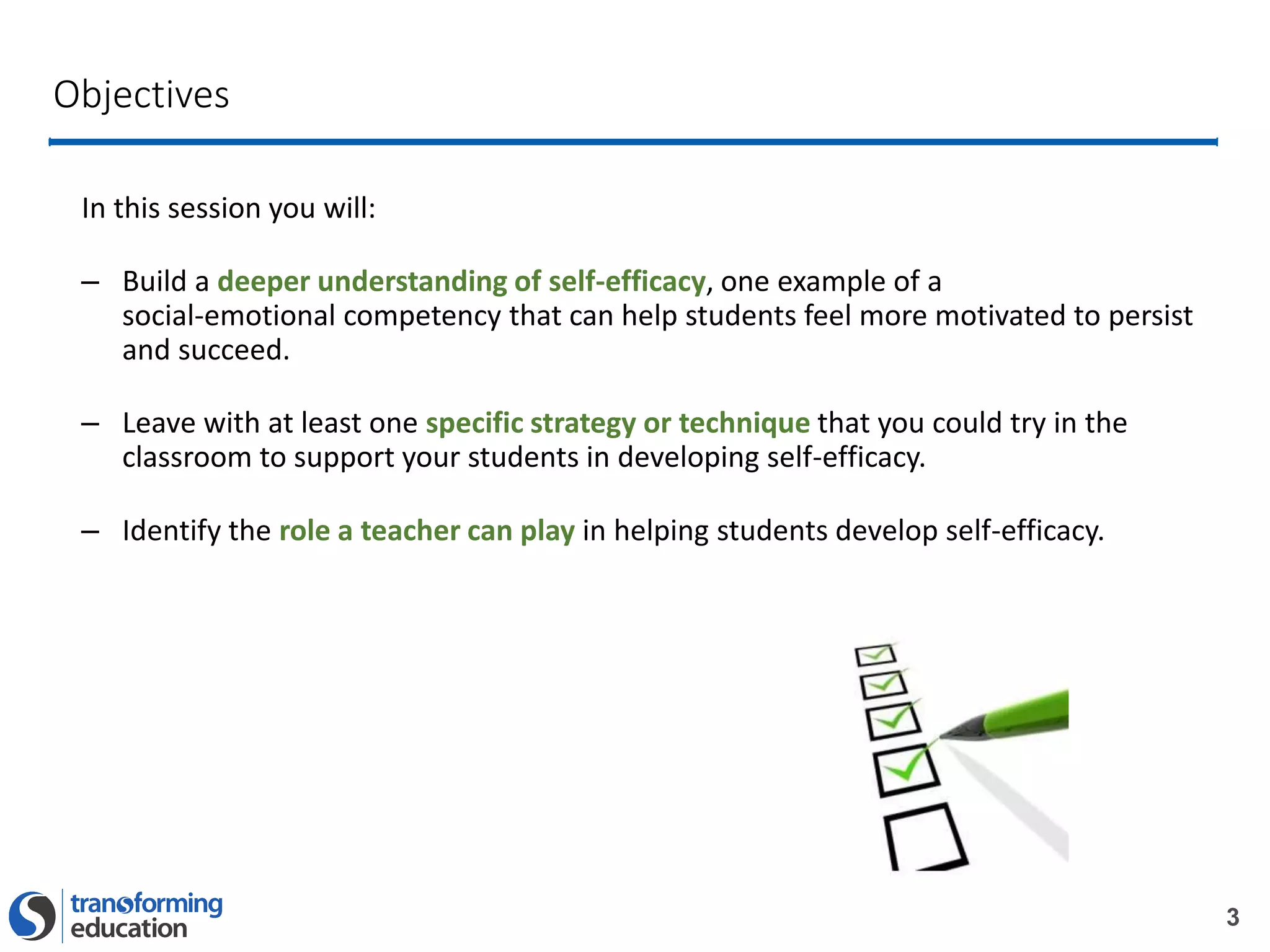 Self-Efficacy Presentation | PPTX