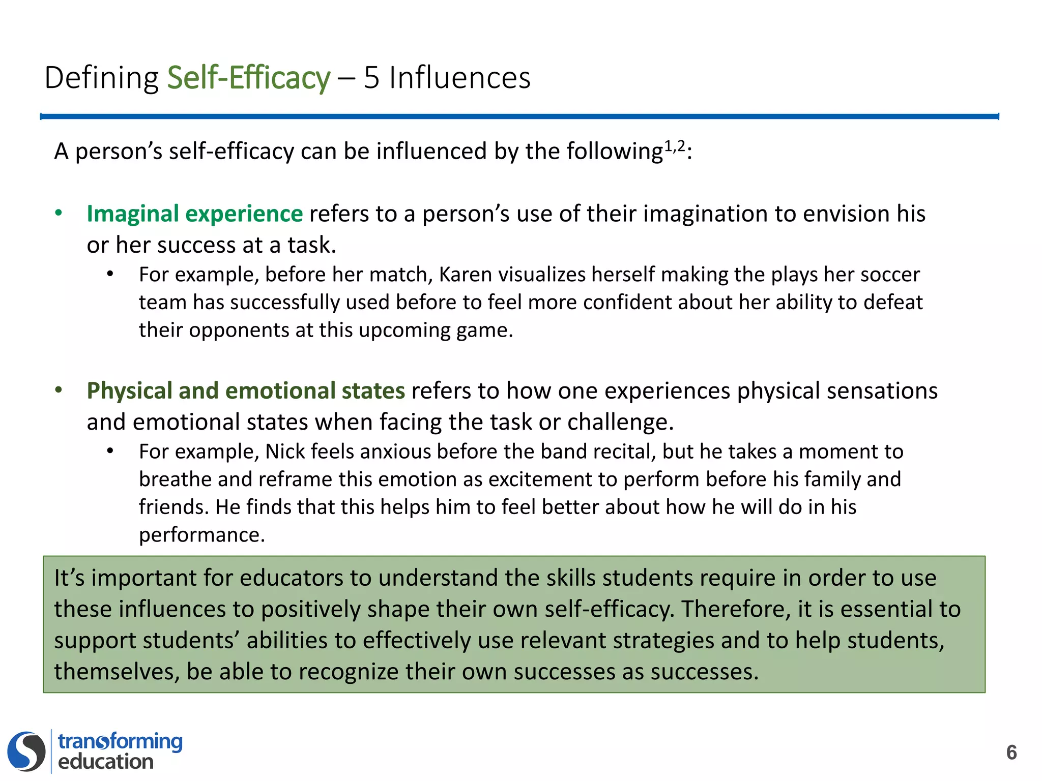 Self-Efficacy Presentation | PPTX