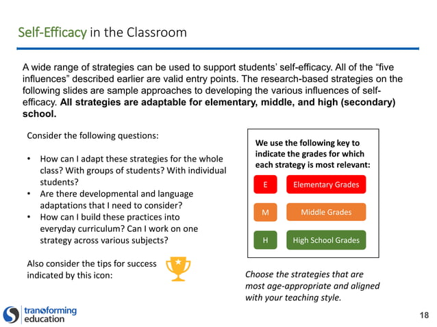 Self-Efficacy Presentation | PPTX