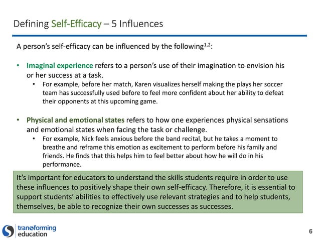 Self-Efficacy Presentation | PPTX