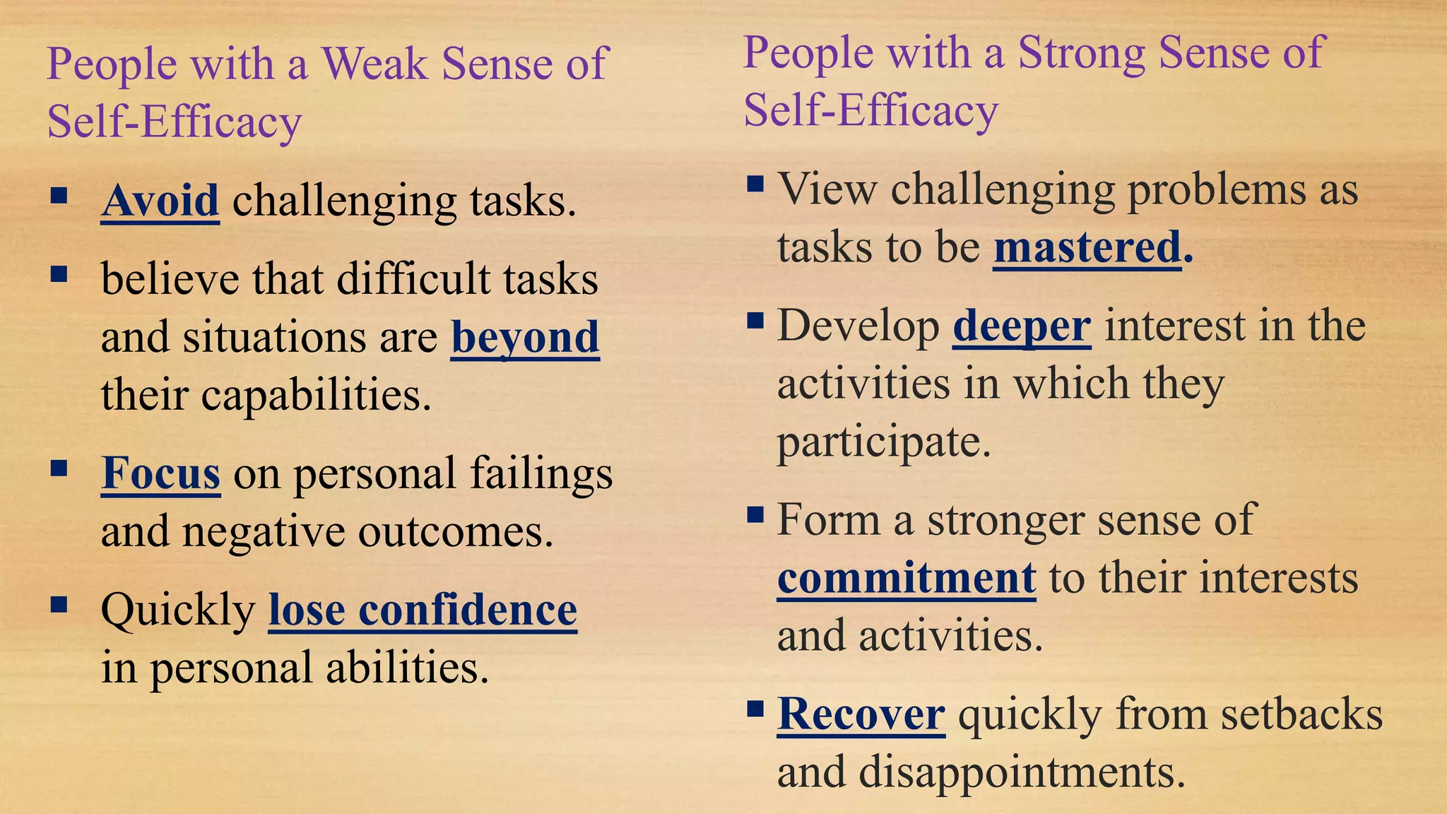 Self efficieny | PPTX