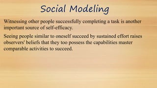 Self efficieny | PPTX