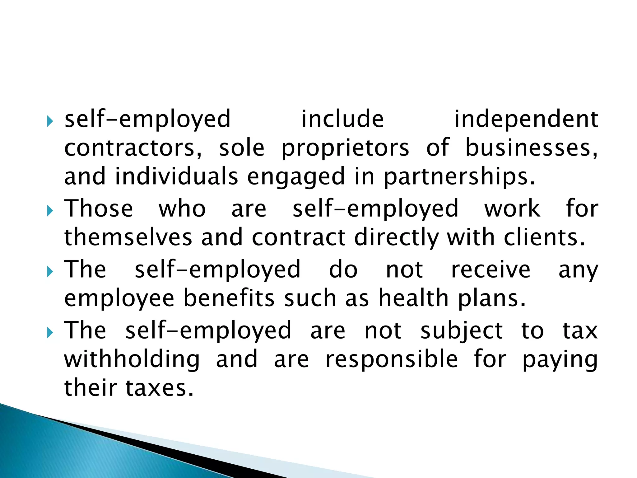 Self employment 09042020 | PPTX