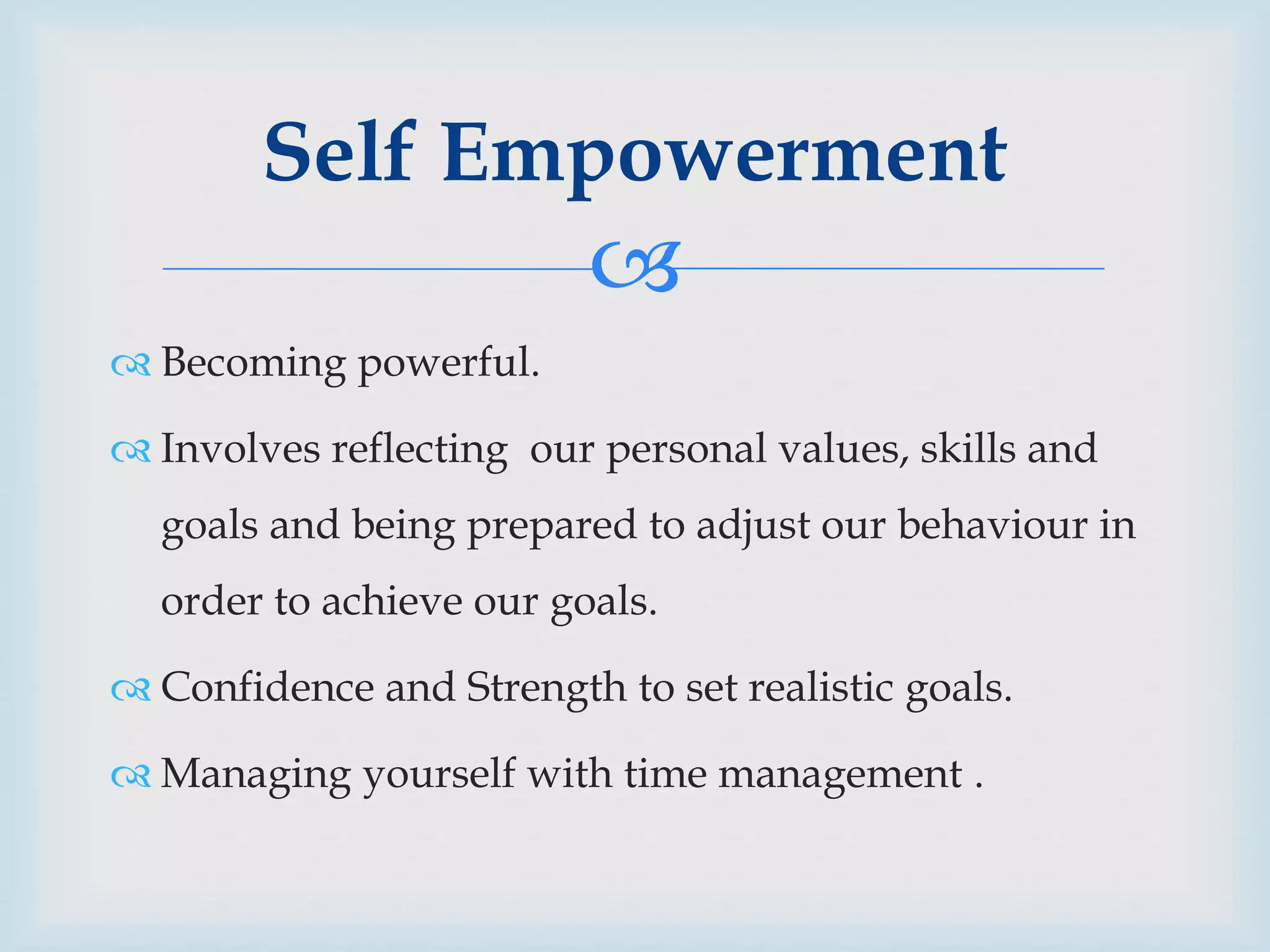 Self empowerment | PPTX
