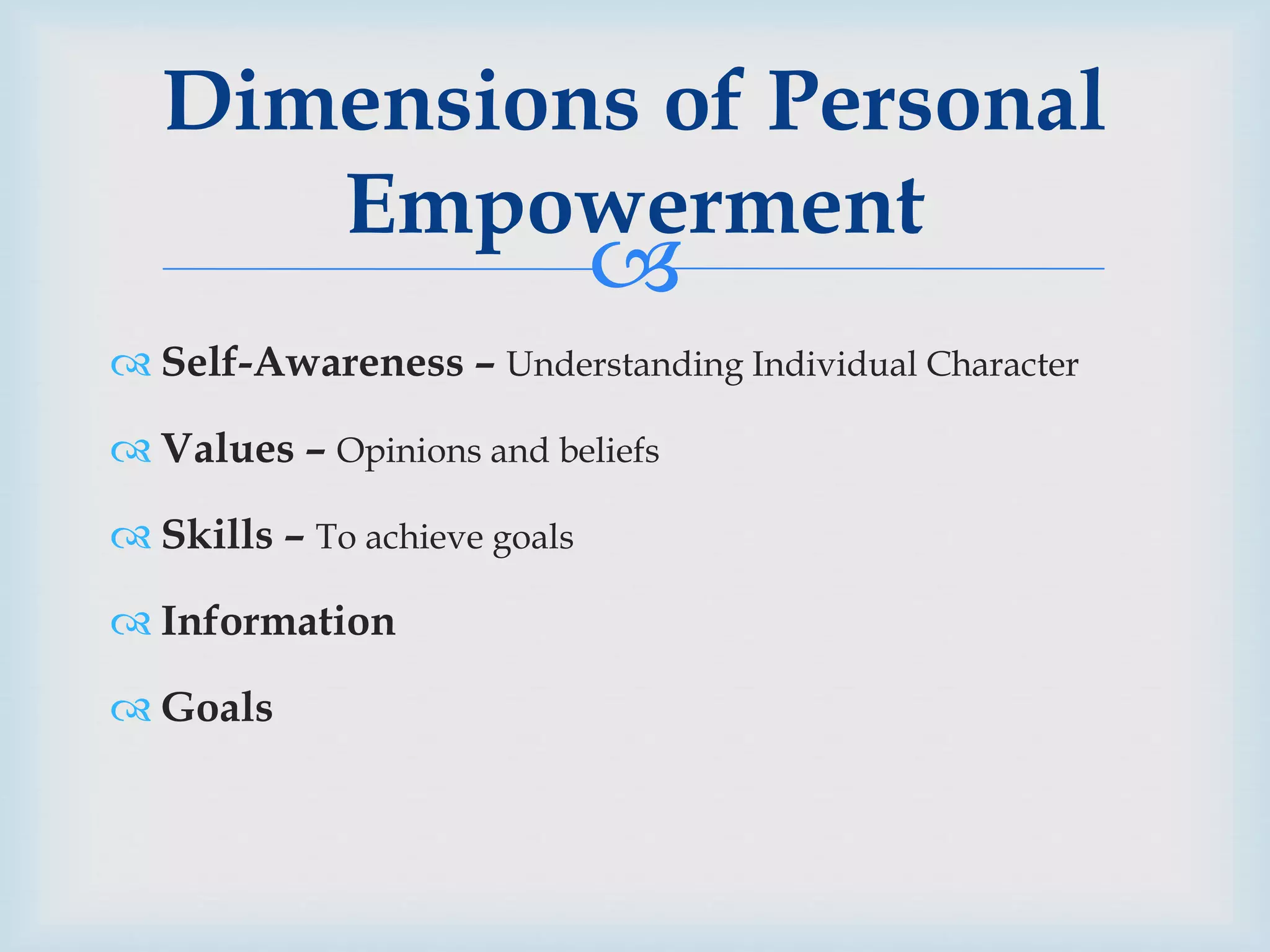 Self empowerment | PPTX