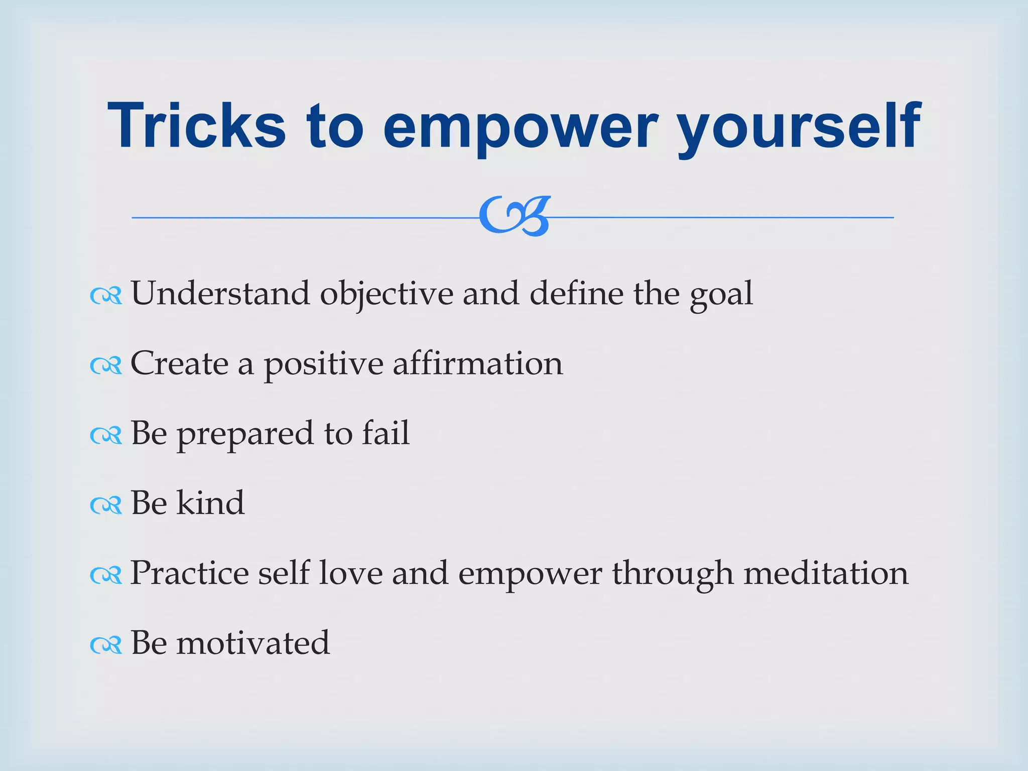 Self empowerment | PPTX