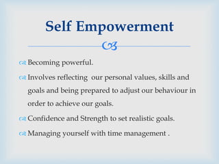 Self empowerment | PPTX