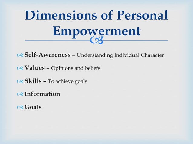 Self empowerment | PPTX