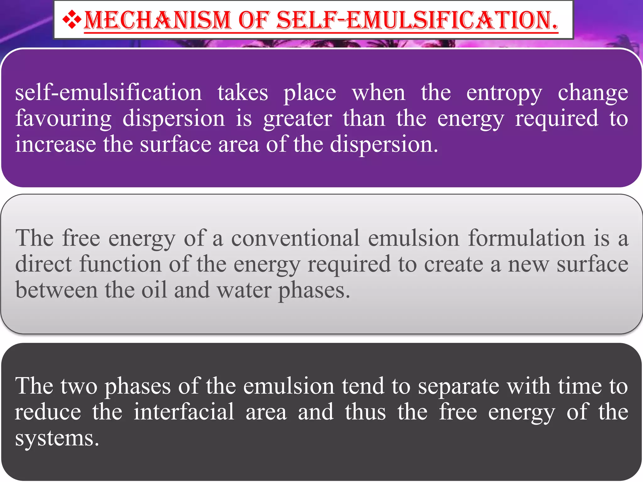 Self emulsifying drug delivery systems | PPTX