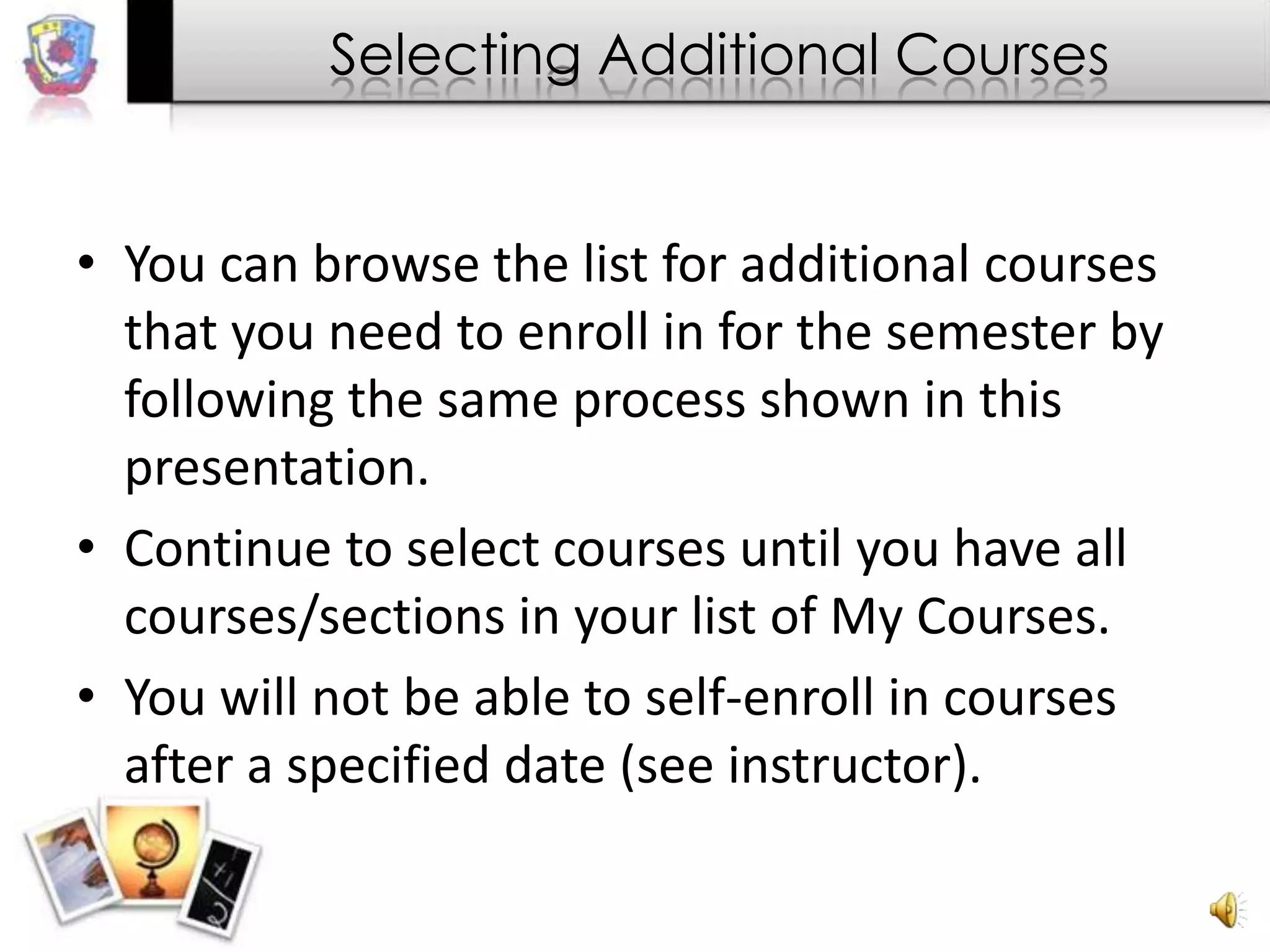 Notre Dame College Moodle Training - Student self-enrollment | PPTX ...