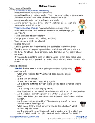 Self esteem | PDF | Mental Health | Diseases and Conditions