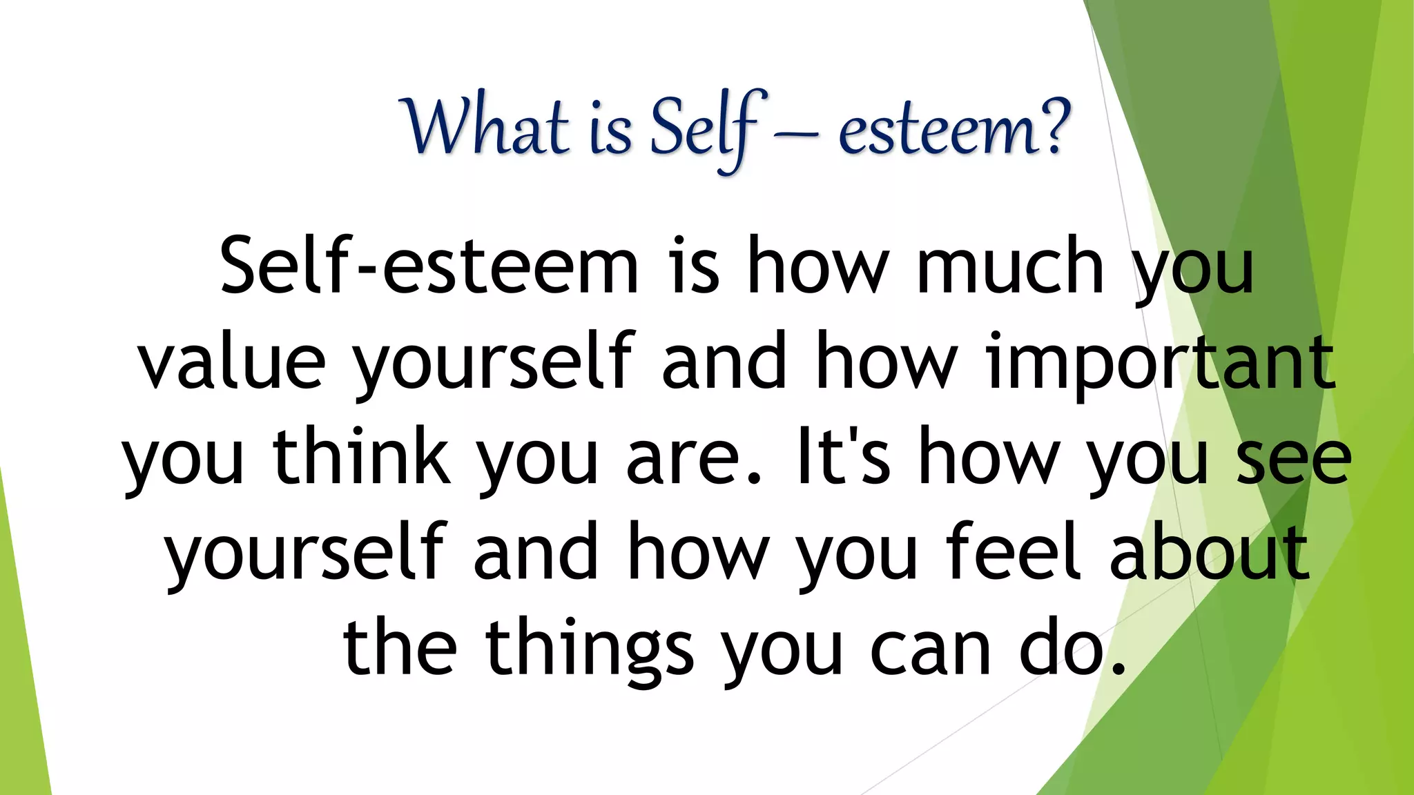 Self esteem | PPT