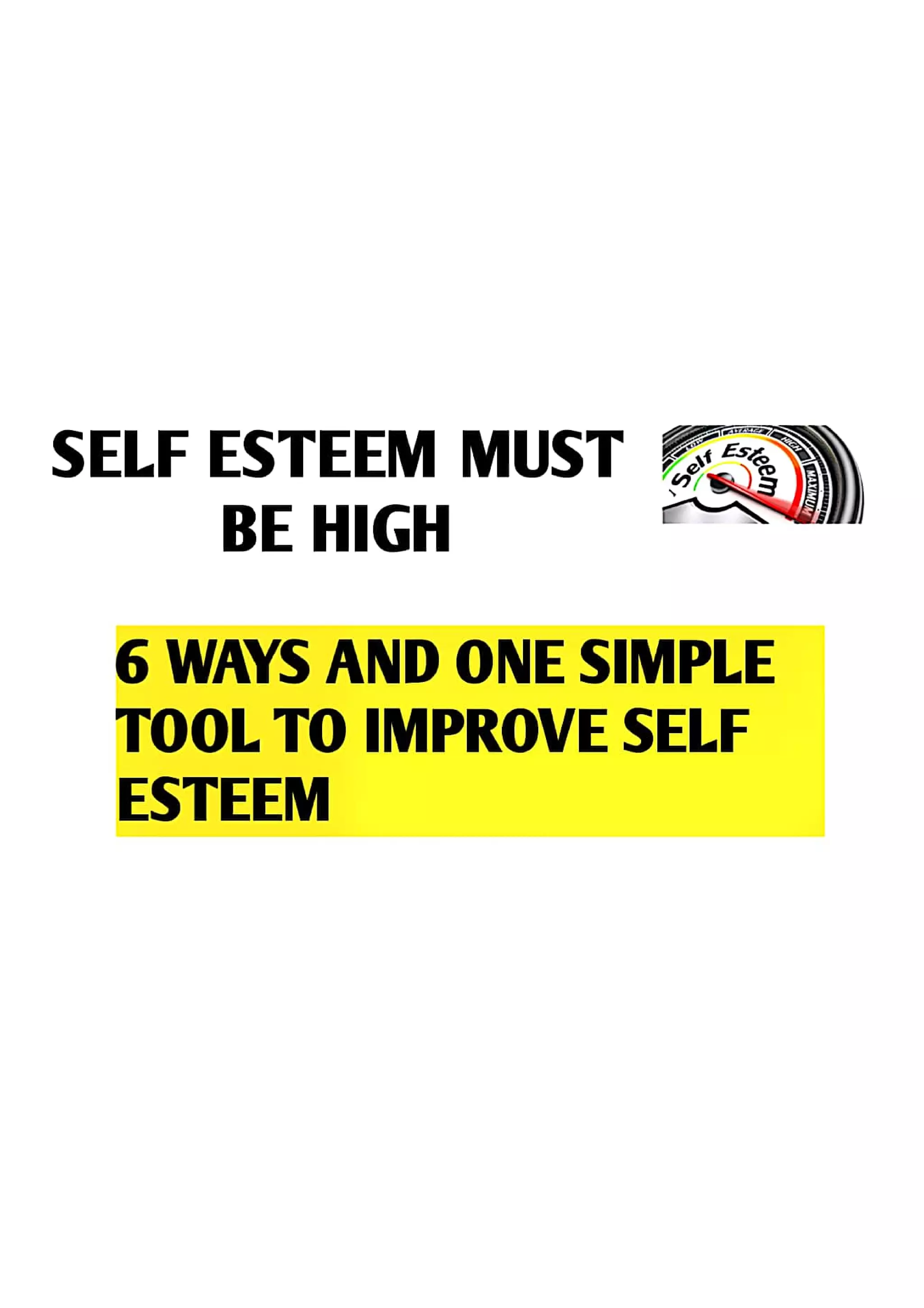 SELF ESTEEM | PDF