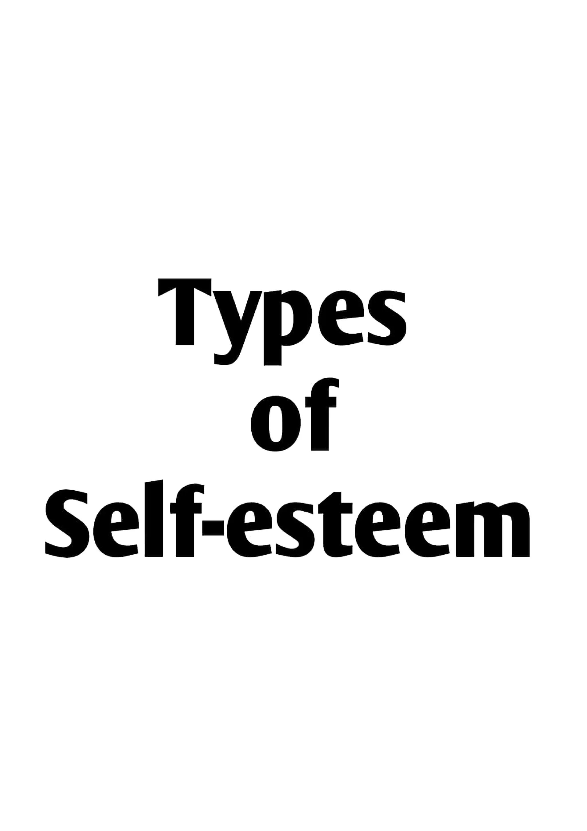SELF ESTEEM | PDF