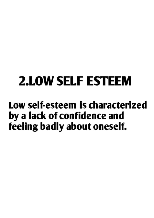 SELF ESTEEM | PDF