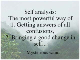 Self Analysis | PPT