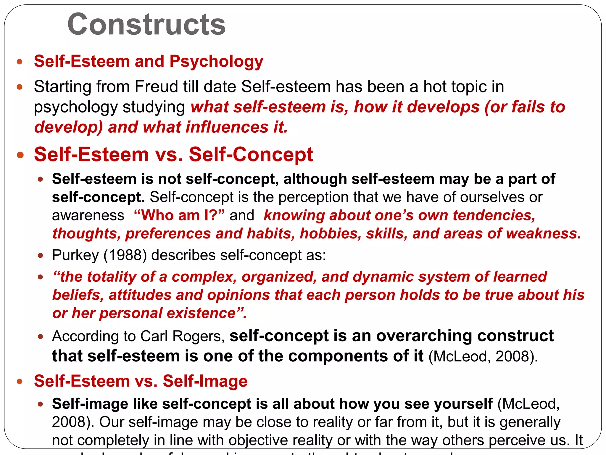 Self Esteem | PPTX