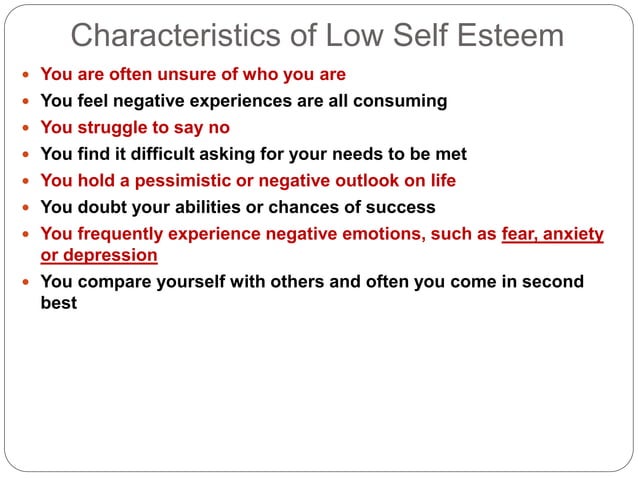 Self Esteem | PPTX