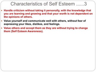 Self Esteem | PPTX