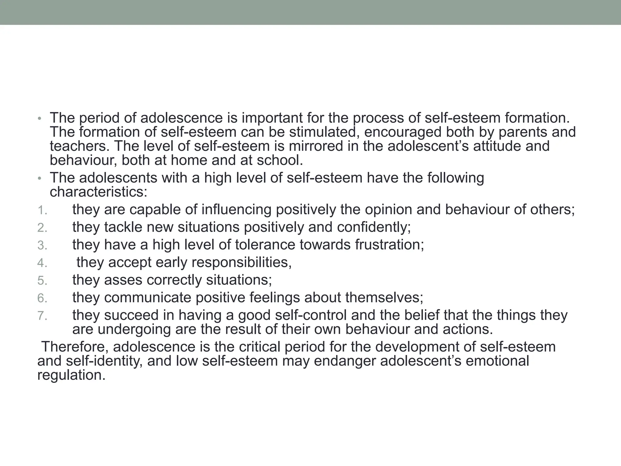 SELF ESTEEM by Loyola college Psychology .pptx