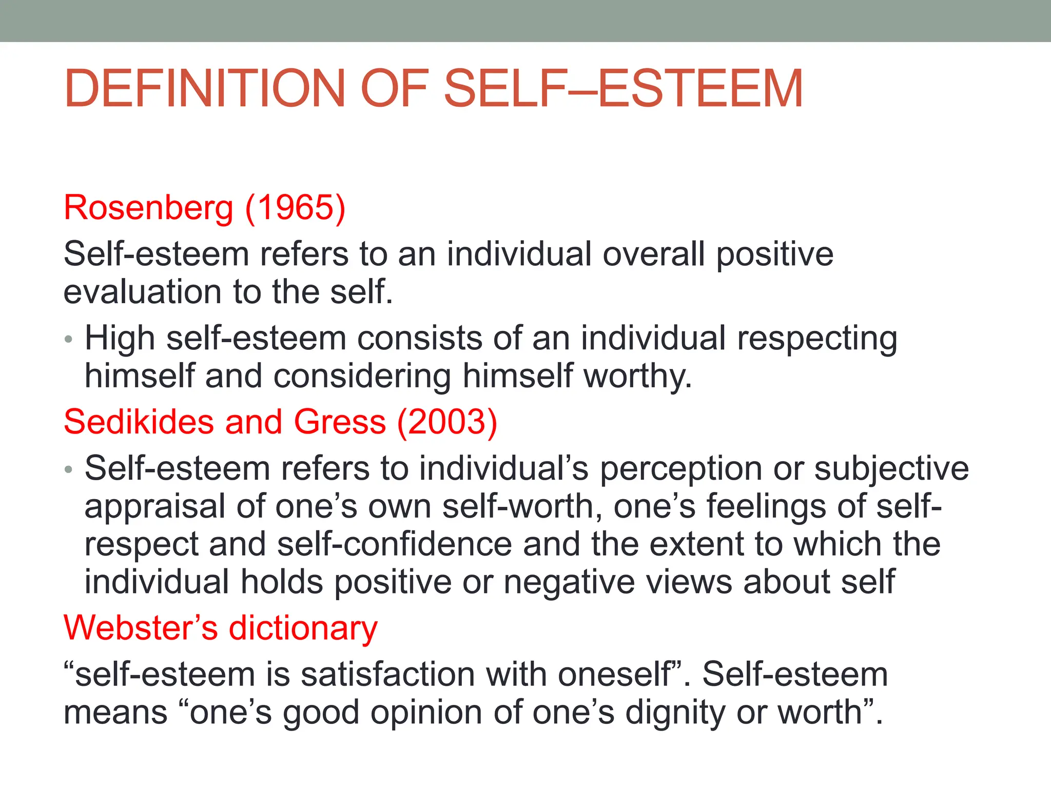 SELF ESTEEM by Loyola college Psychology .pptx