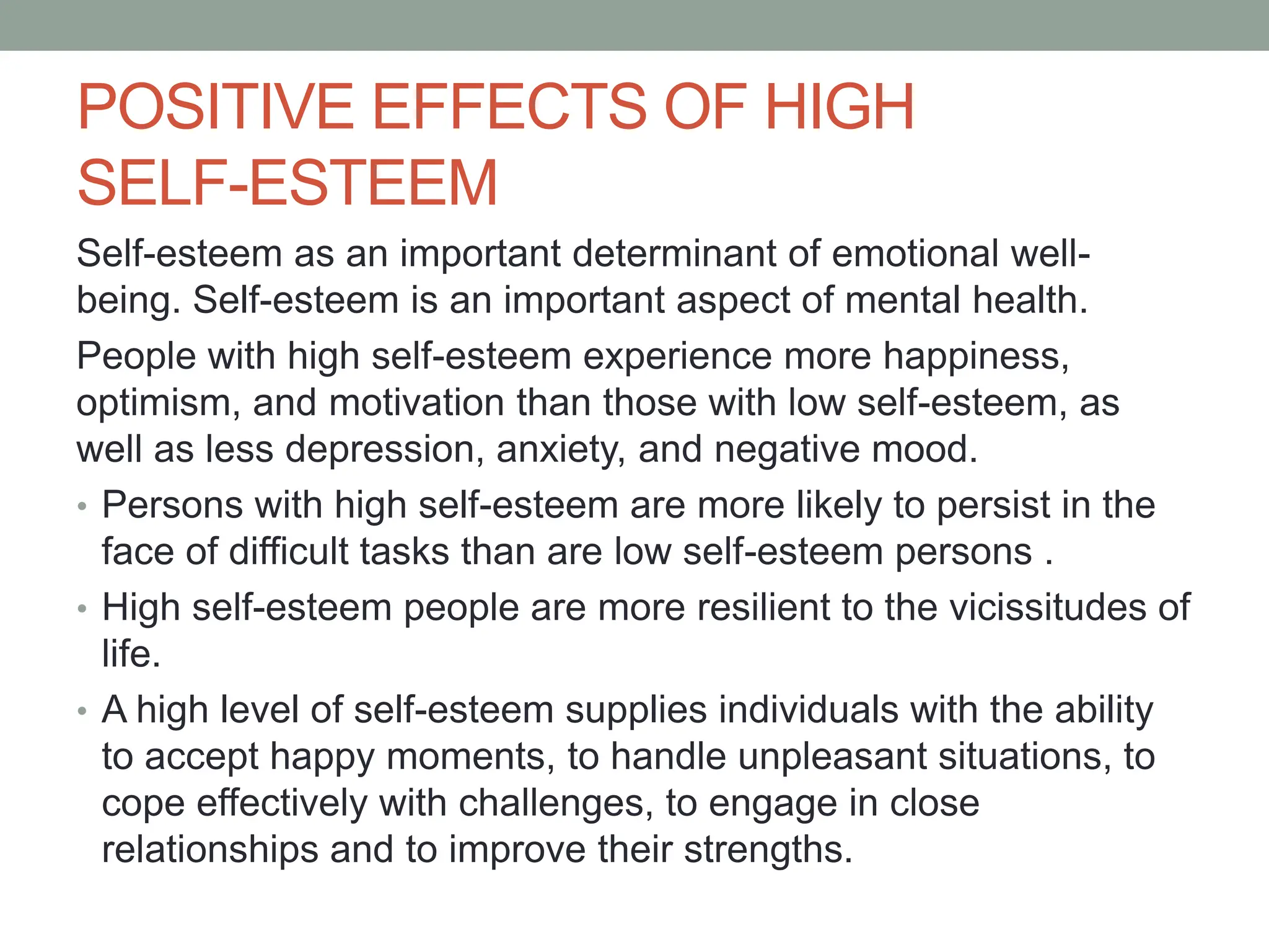 SELF ESTEEM by Loyola college Psychology .pptx