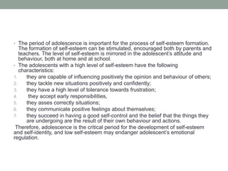 SELF ESTEEM by Loyola college Psychology .pptx