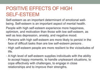 SELF ESTEEM by Loyola college Psychology .pptx