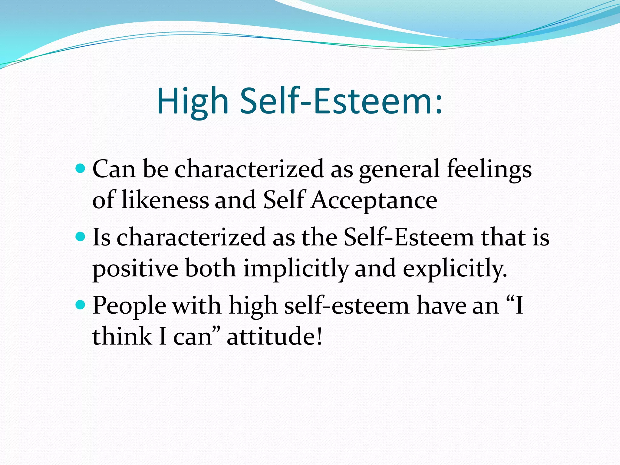 Self esteem ppt copy - copy | PPT