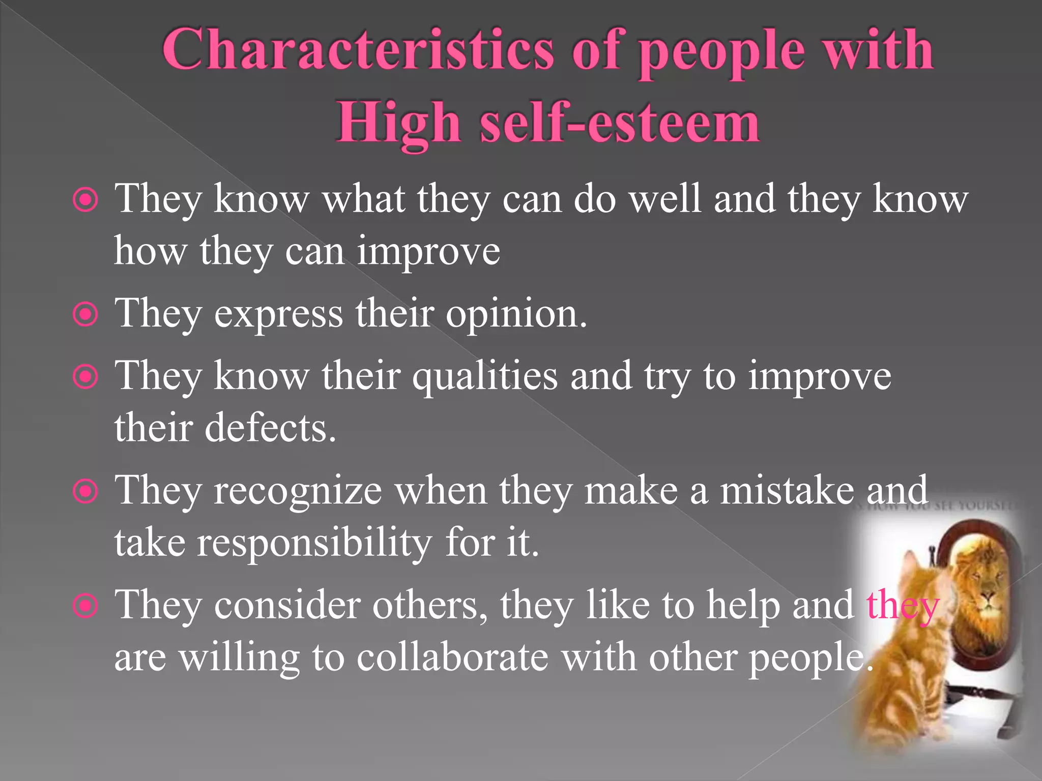 Self esteem presentation | PPTX