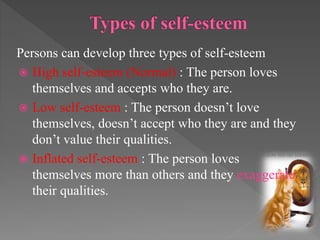 Self esteem presentation | PPTX