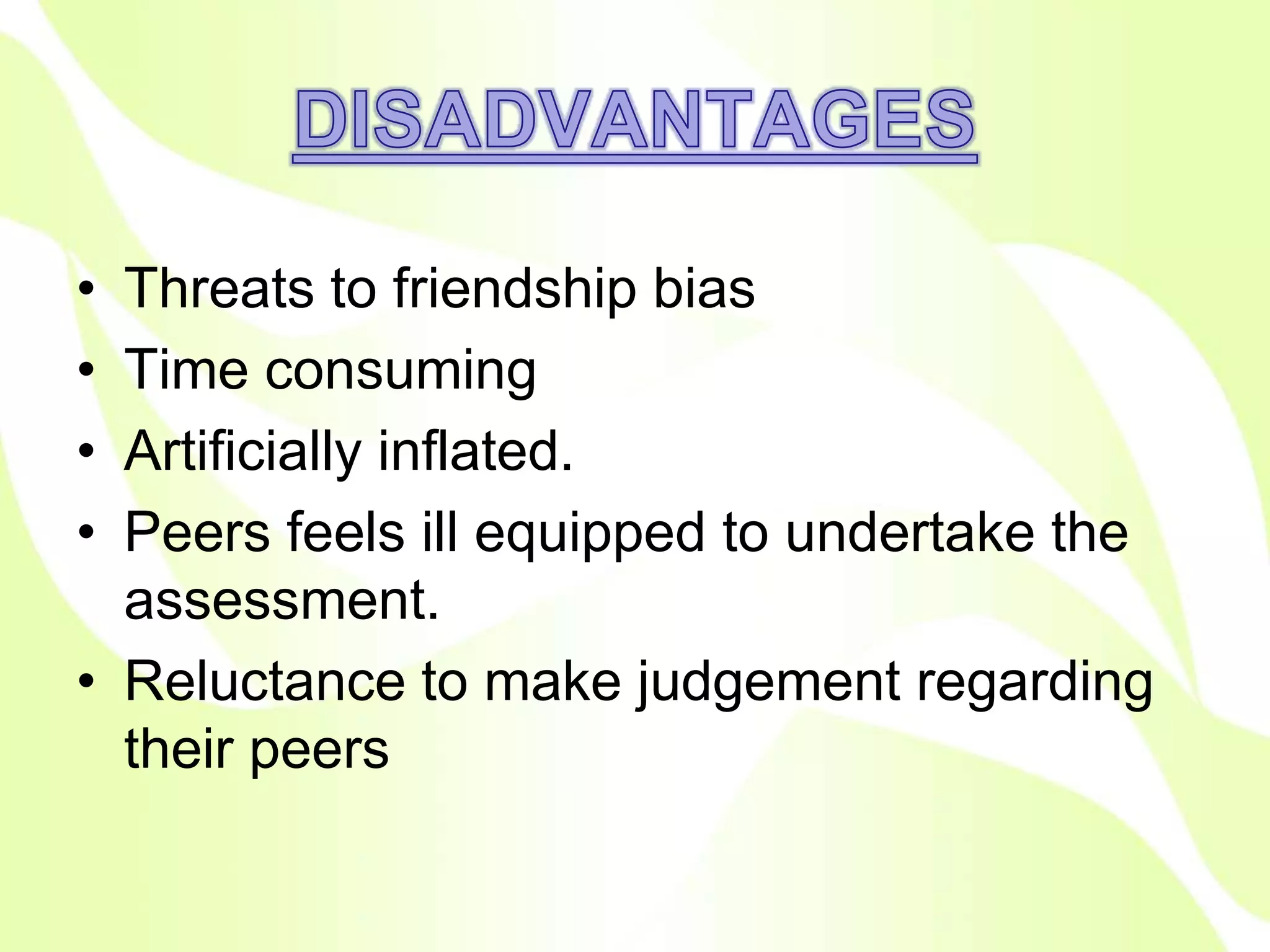 Self evaluation , peer evaluation, patient satisfaction ppt | PPTX