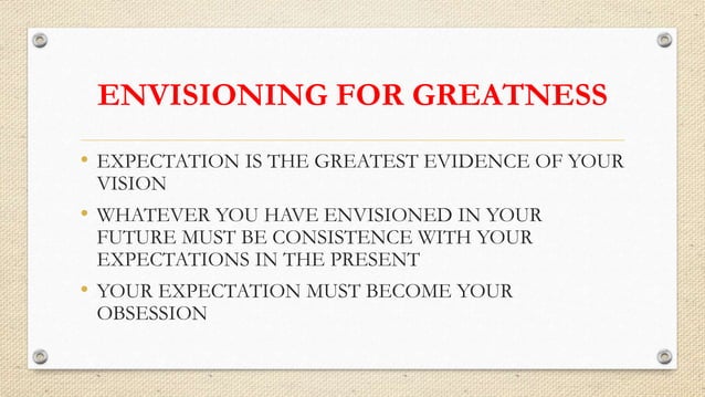 Self expectation | PPTX