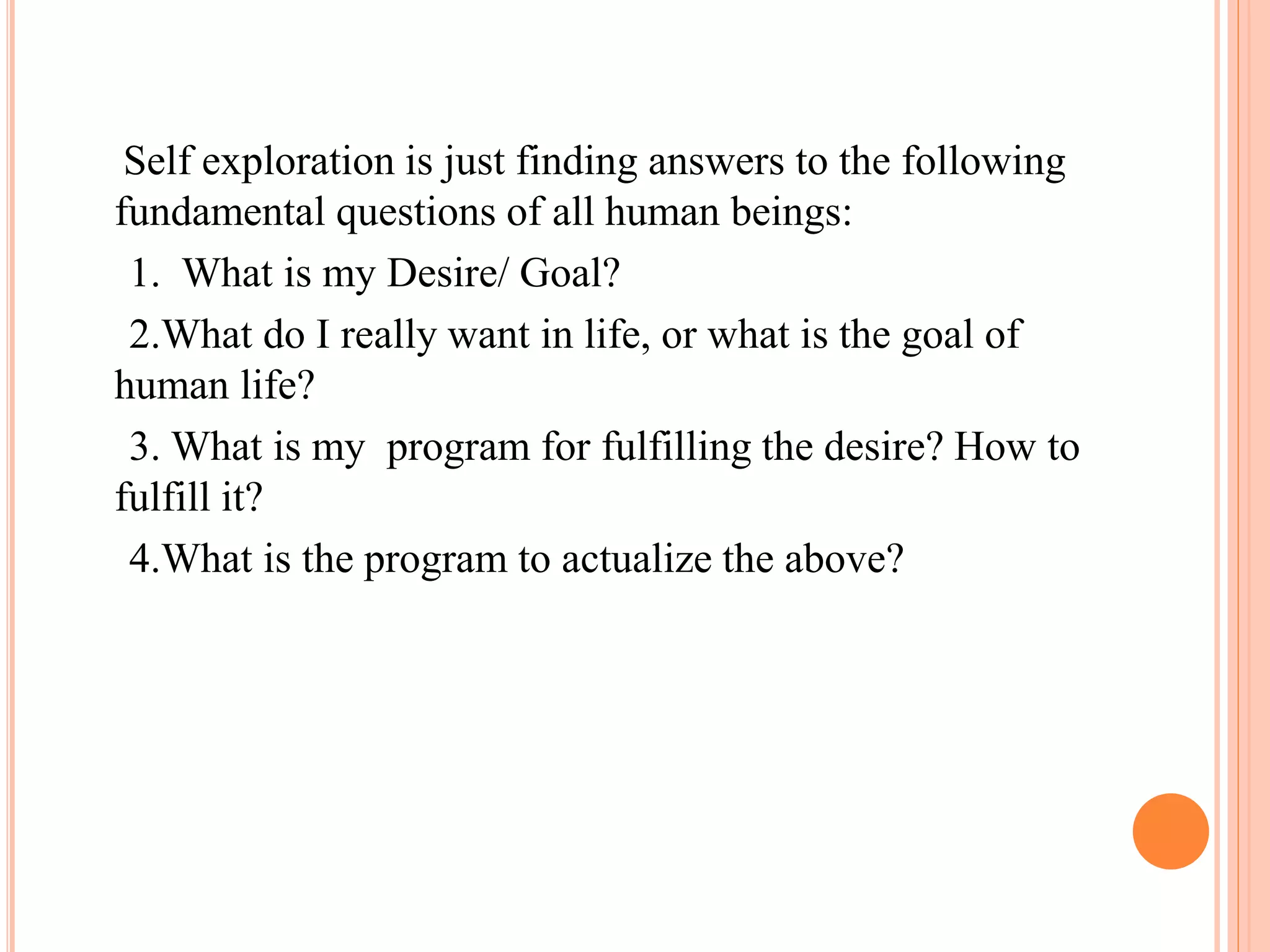 Self exploration | PPTX