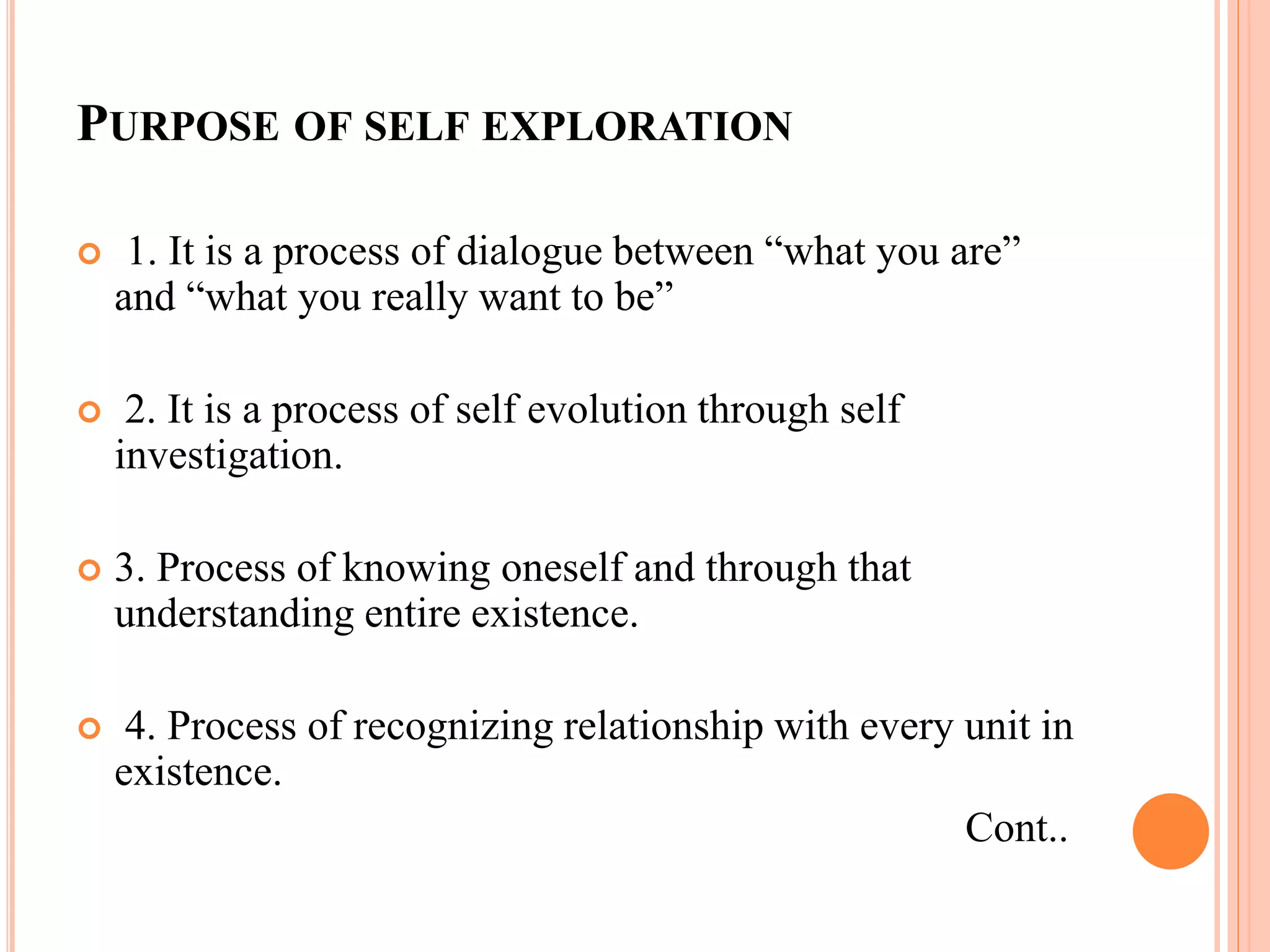 Self exploration | PPTX