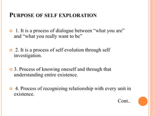 Self exploration | PPTX