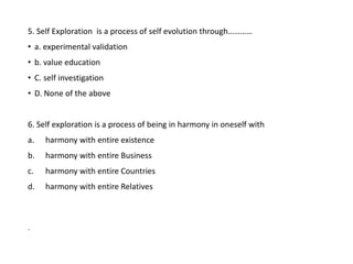 Self exploration | PPTX