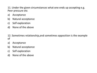 Self exploration | PPTX