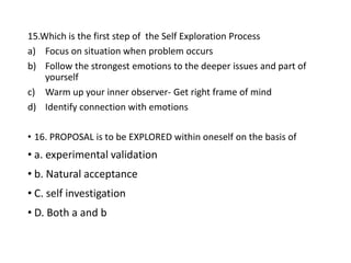 Self exploration | PPTX