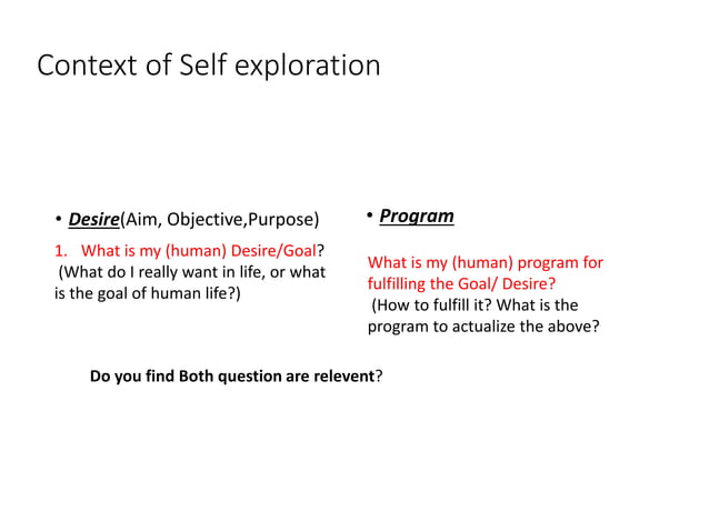 Self exploration | PPTX | Family and Relationships