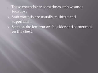 Self fabricated wounds | PPTX