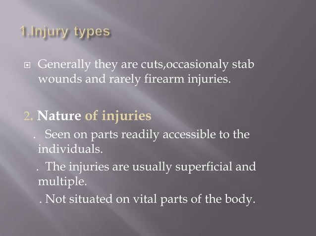 Self fabricated wounds | PPTX