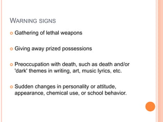 Self harm and suicide | PPTX